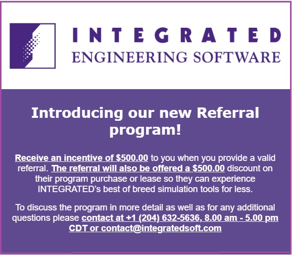 Promotions | INTEGRATED Engineering Software